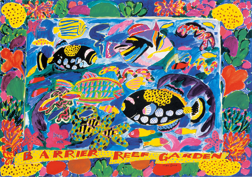 Barrier Reef garden, 1984 : The Ken Done Gallery